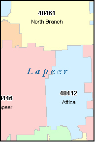 Battle Creek Mi Zip Code Map - Map