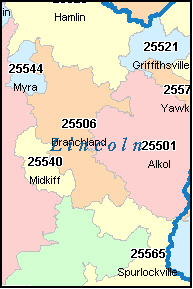 Huntington Wv Zip Code Map - Map