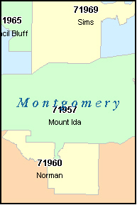 Zip Code Map Montgomery County - Map
