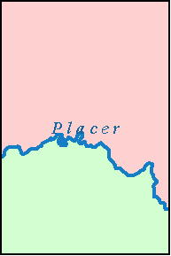 PLACER County, California Digital ZIP Code Map