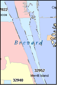 Brevard County Florida Map