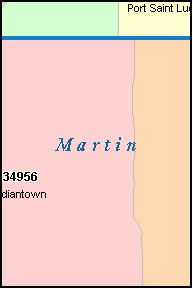 Martin County Fl Zip Code Map - United States Map