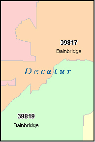 Decatur Ga Zip Code Map - Map