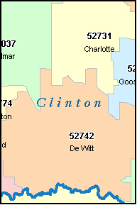 Clinton Township Zip Code Map - Map