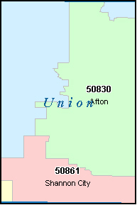 Union City Zip Code Map - Map