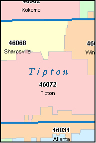 Indiana County Map With Cities And Zip Codes