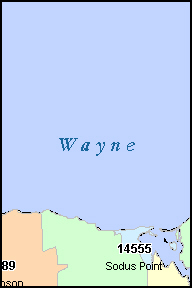 Wayne County Zip Code Map Zip Code Map