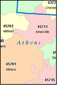 Ohio Map Showing Zip Codes Best Places To Live In Eaton (zip 45320),