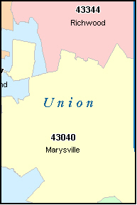 Union City Zip Code Map - Map