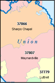 Union City Zip Code Map - Map