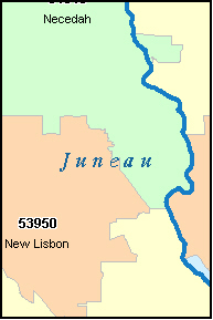 Wisconsin County Map By Zip Code KENOSHA County, Wisconsin Digital ZIP