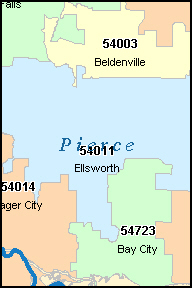 Wisconsin County Map By Zip Code KENOSHA County, Wisconsin Digital ZIP